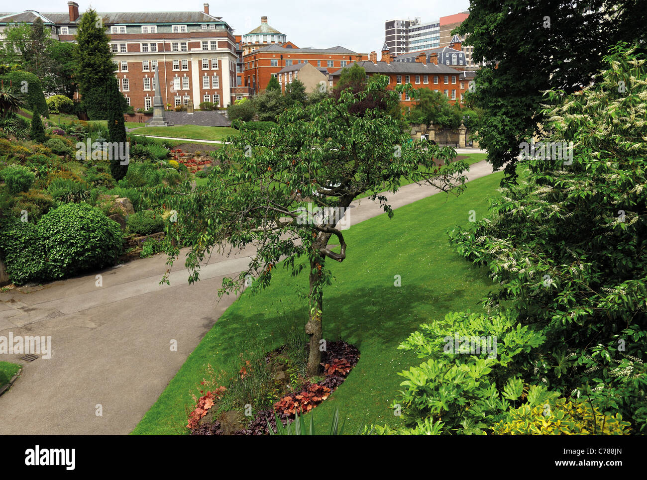 Garden in Nottingham Stock Photo - Alamy