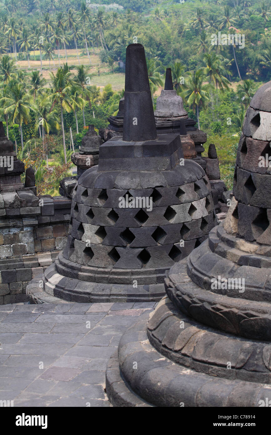 Buddhist temple Borobudur. Yogyakarta. Java, Indonesia Stock Photo - Alamy