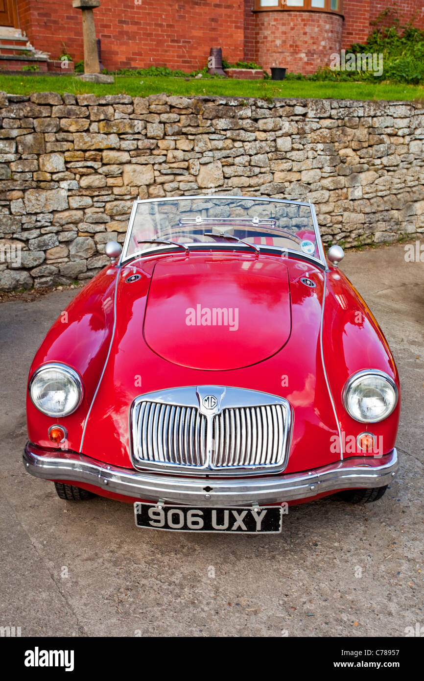 A red MG sportscar Stock Photo - Alamy