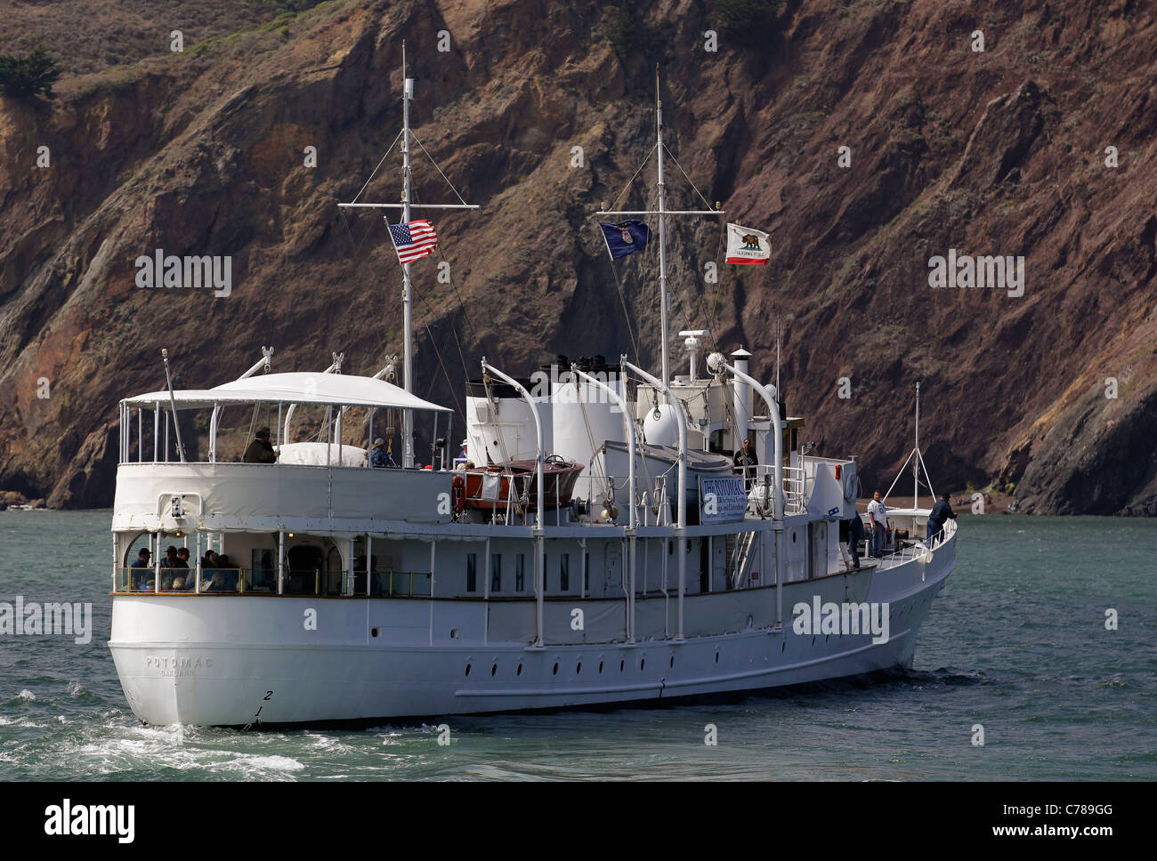 USS Potomac off San Francisco Bay Stock Photo - Alamy