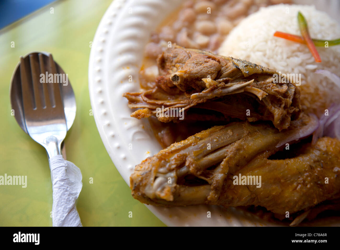 Pepian de Pavo, a type of corn and turkey stew, a traditional dish of ...
