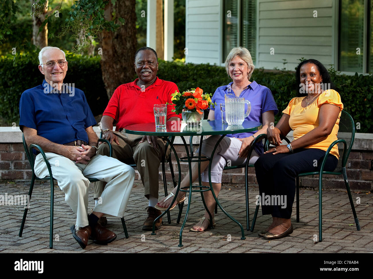 Senior citizens pose at a senior citizen center Stock Photo - Alamy