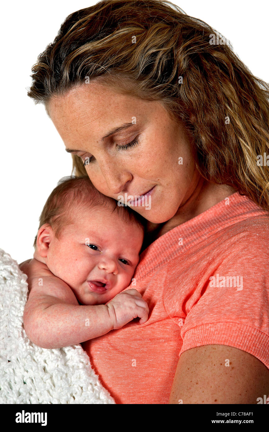 A mother loves her newborn baby Stock Photo - Alamy