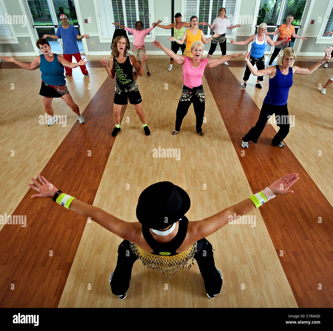 Zumba dance teacher hi-res stock photography and images - Alamy