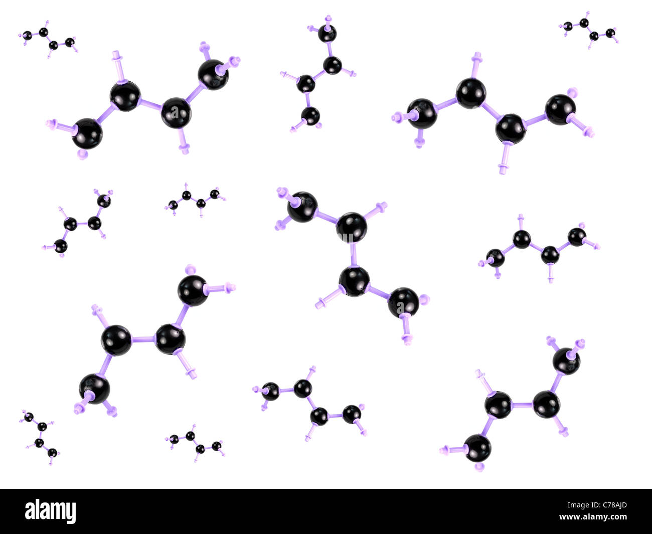 Molecular structure against white background Cut Out Stock Images ...