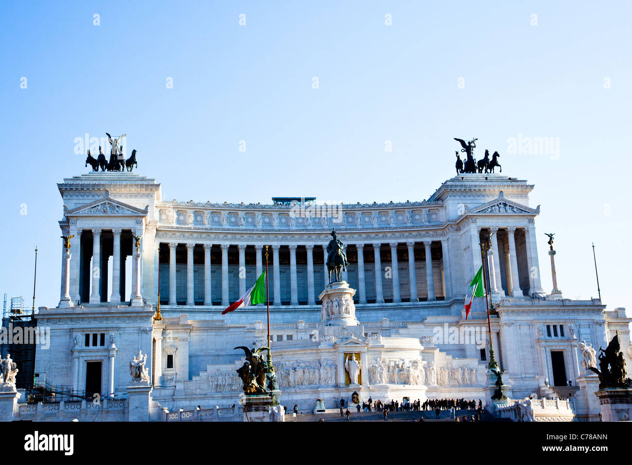 The Victor Emmanuel Monument in Rome Stock Photo - Alamy