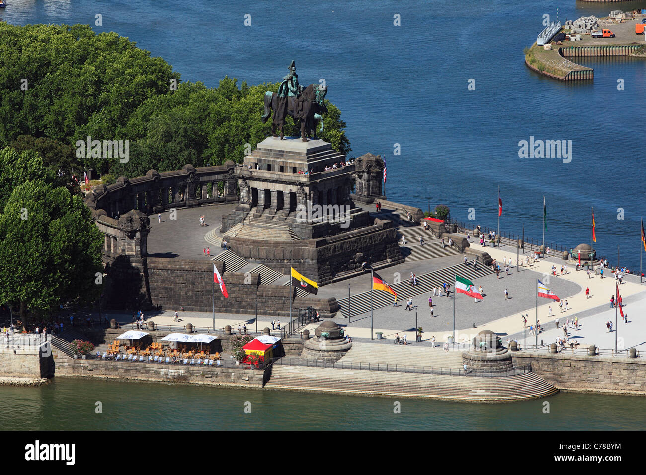 Denkmal fuer Kaiser Wilhelm I von Bruno Schmitz und Emil Hundrieser ...