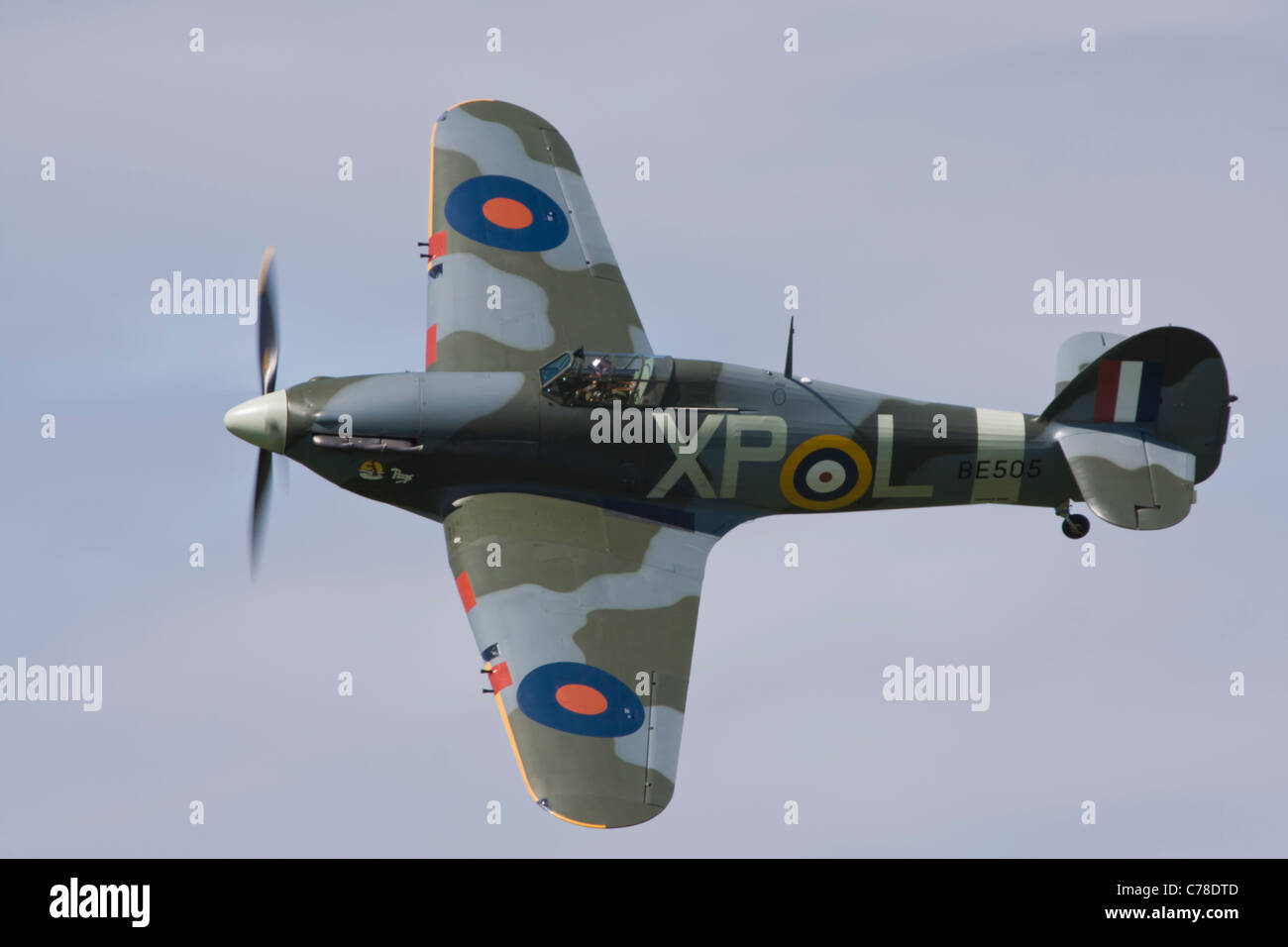 Hawker Hurricane IIB at the 2009 Shoreham by Sea Airshow Stock Photo ...