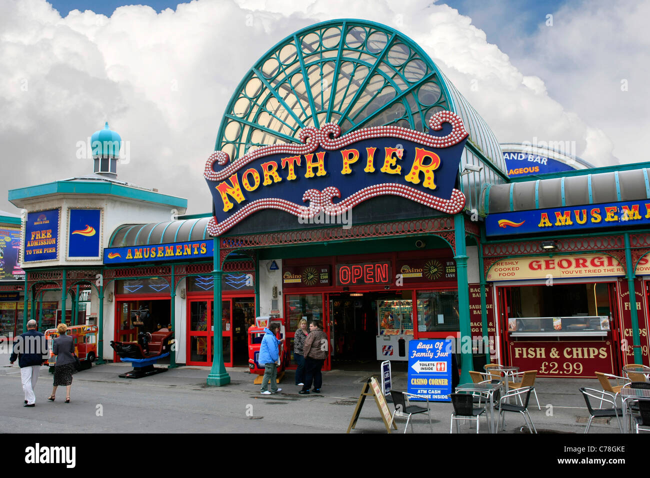 The North Pier at Blackpool Lancashire England Stock Photo - Alamy