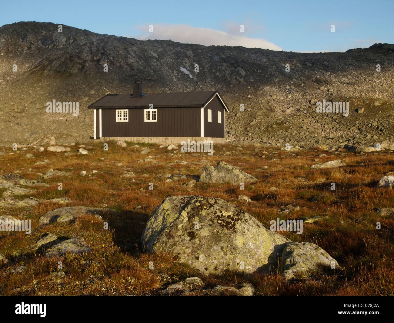 Dawn, Kongshellern hut, Skarvheimen, Norway Stock Photo - Alamy