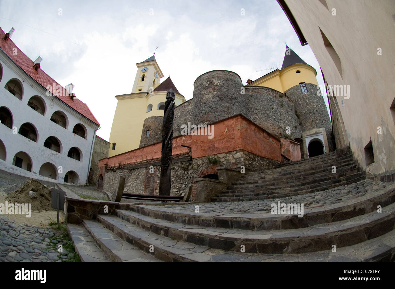 Mukachevo castle Transcarpathia, Ukraine Stock Photo - Alamy