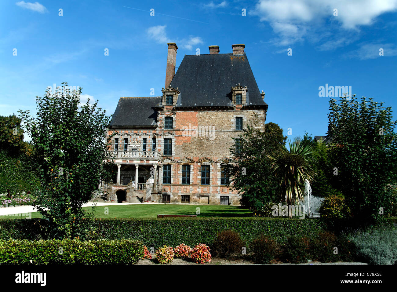 The Castle of Montgommery in Ducey (Manche, Normandy, France Stock ...