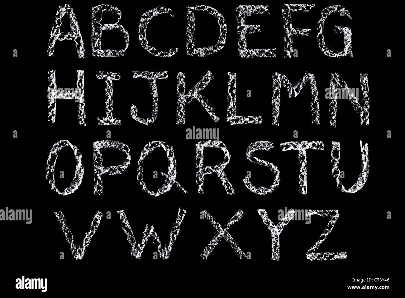Chalk Letter Alphabet