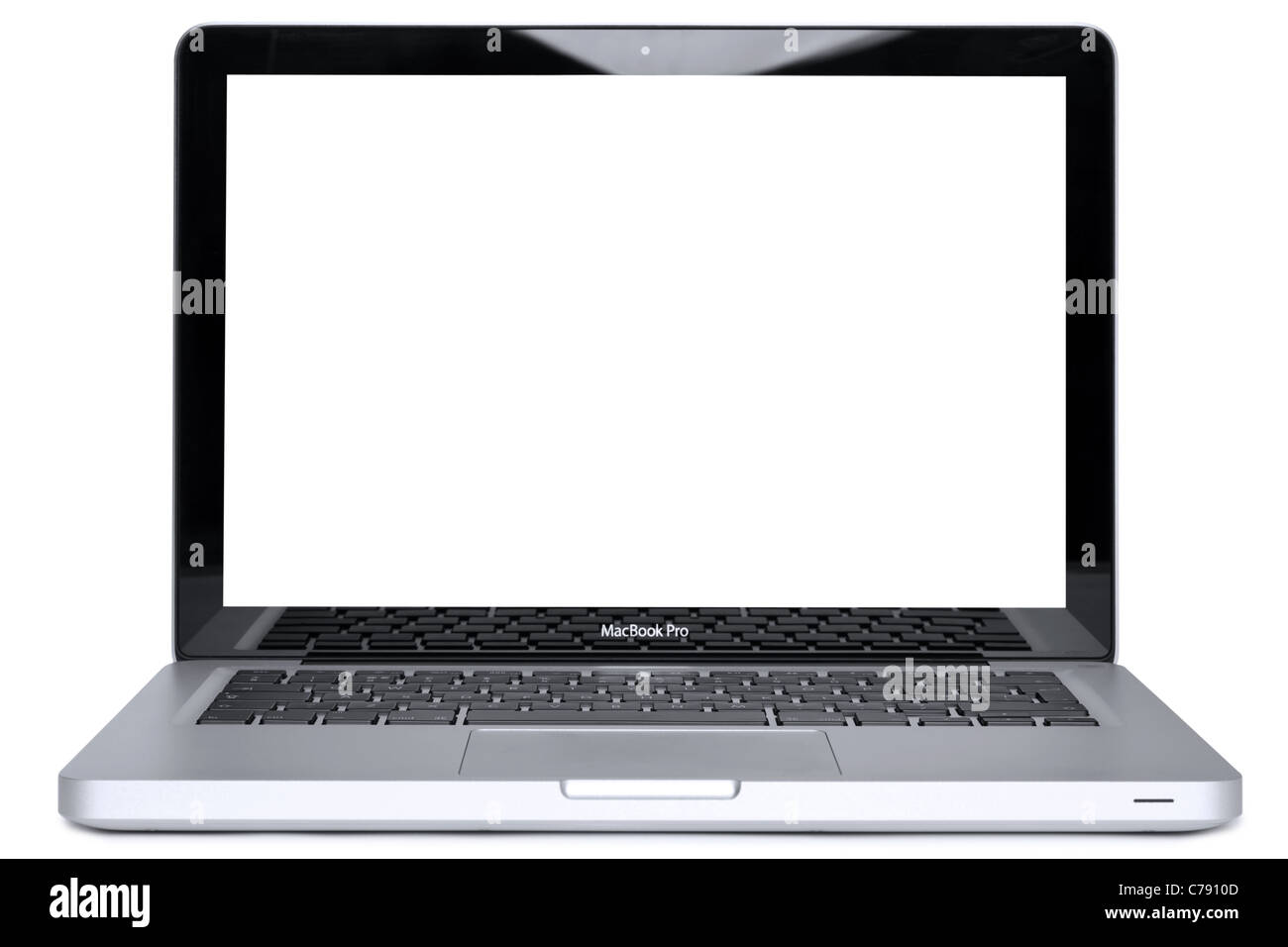 Hi-res photo of the new 2011 Apple MacBook Pro, isolated on a white ...