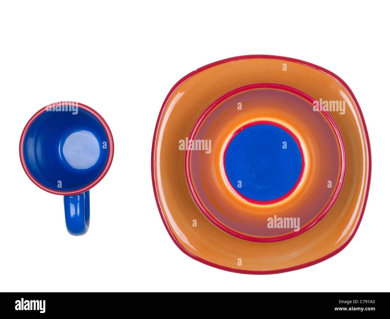 Colorful Place Setting Stock Photo - Alamy