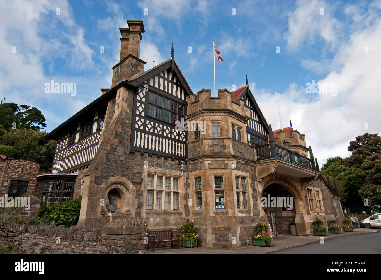 Flag over town hall hi-res stock photography and images - Alamy