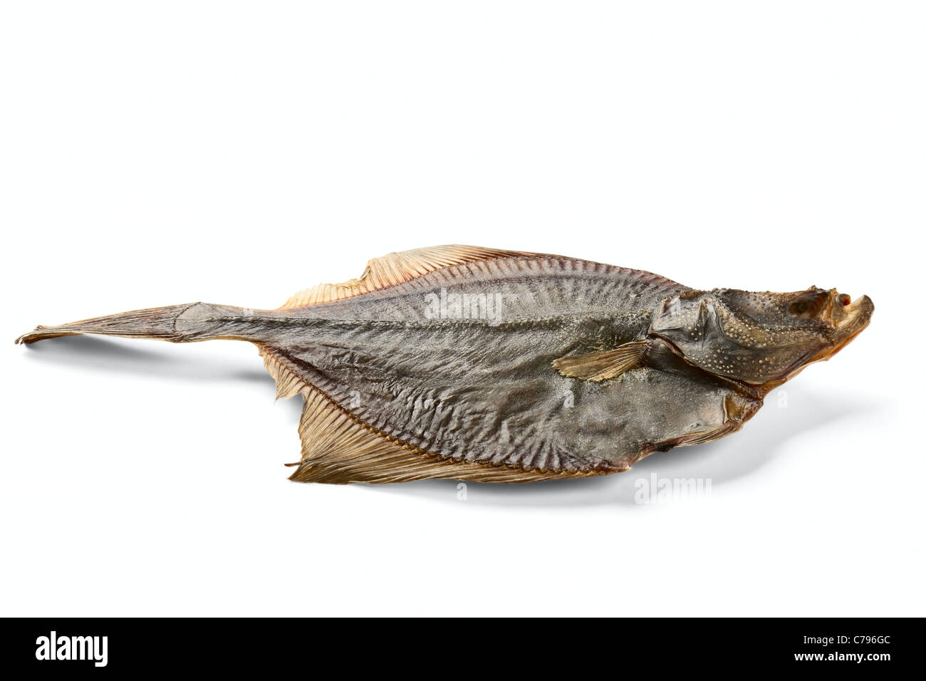 Dried fish isolated on a white background Stock Photo - Alamy