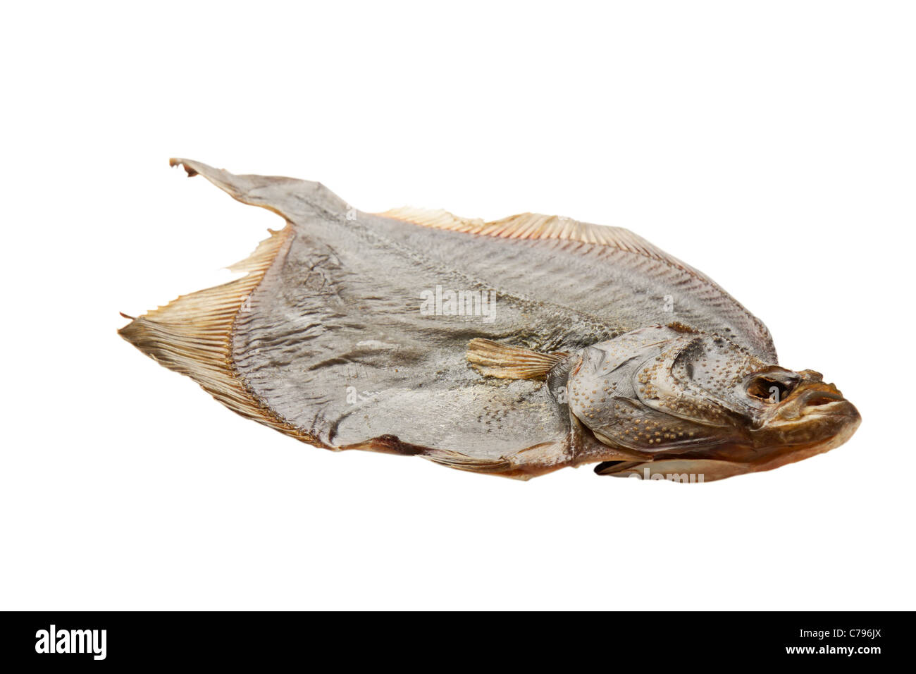 Dried fish isolated on a white background Stock Photo - Alamy