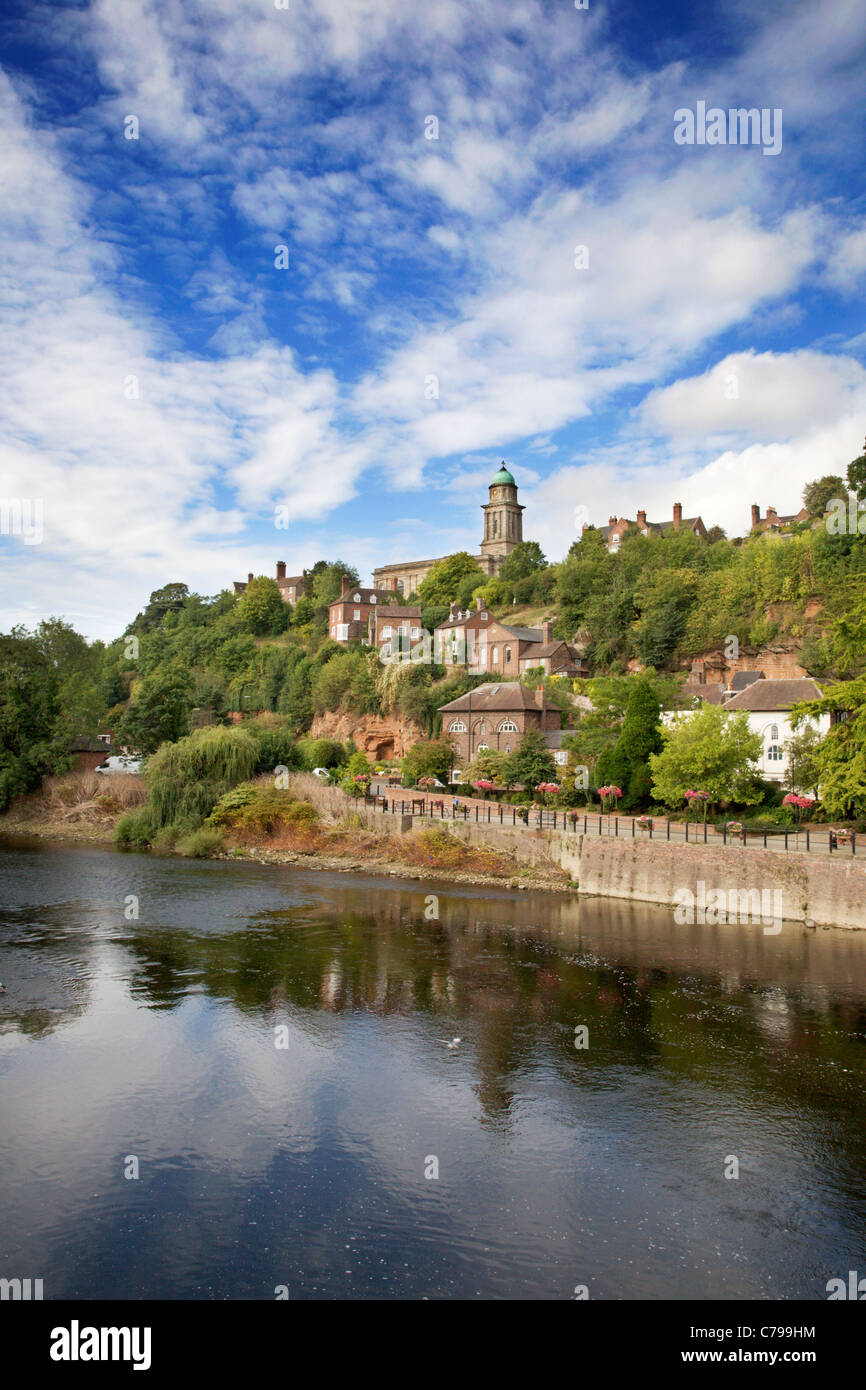 The Town of Bridgnorth on the River Severn Shropshire England Stock ...