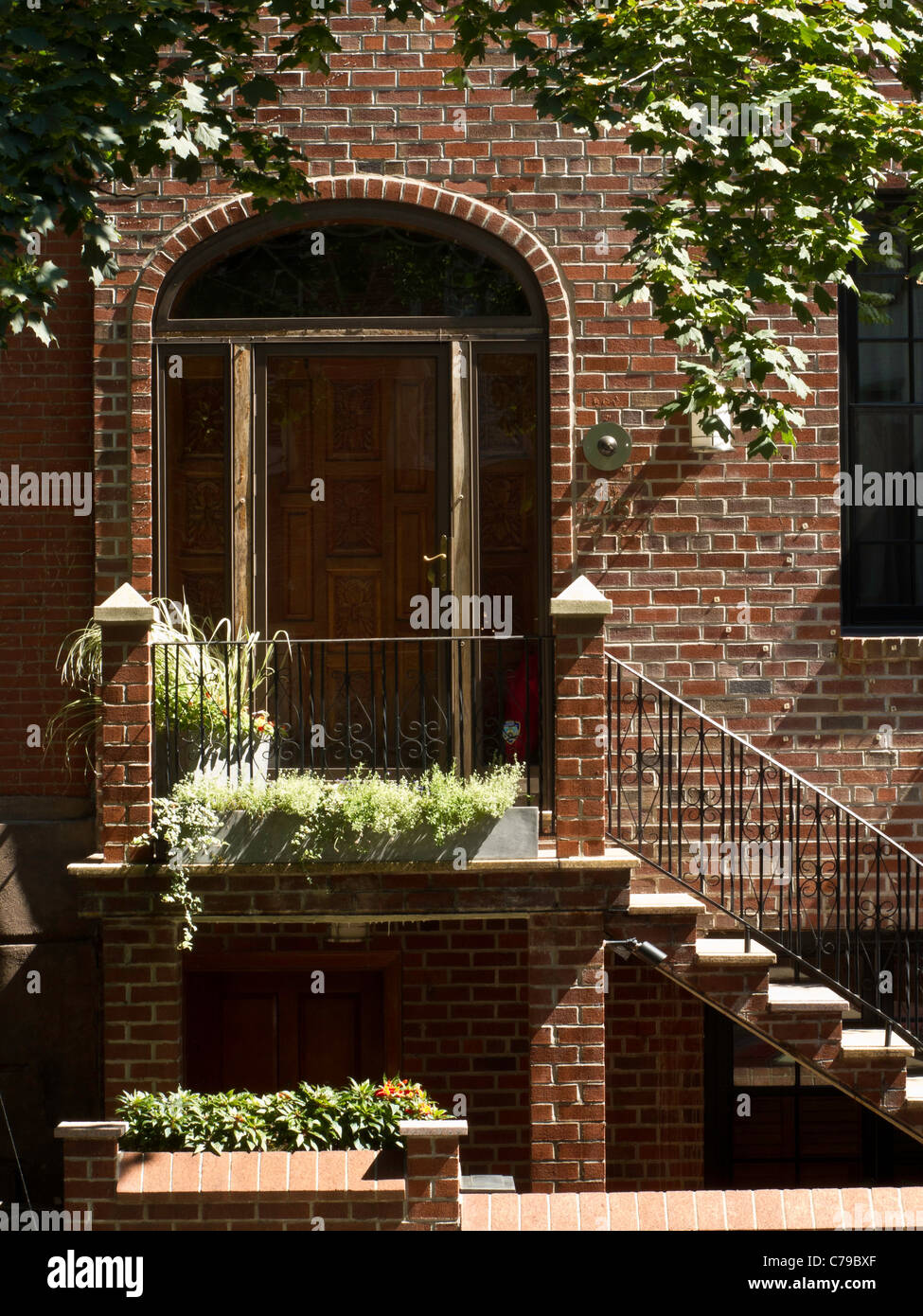 Brownstone Entrance, E. 32nd Street, Kips Bay, NYC Stock Photo - Alamy
