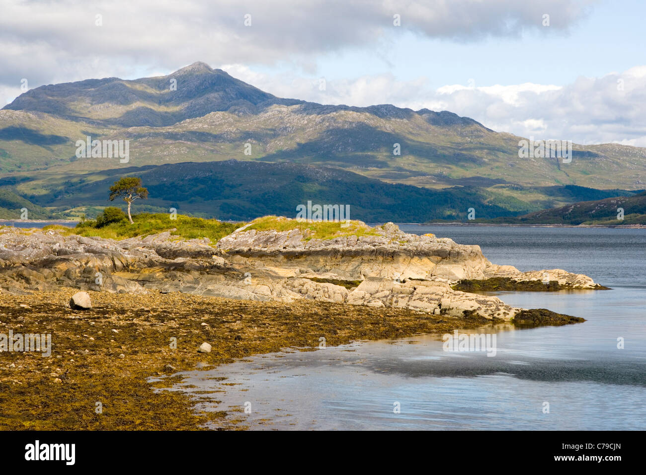 View of Loch Sunart on the Ardnamurchan peninsula on Scotlands west ...