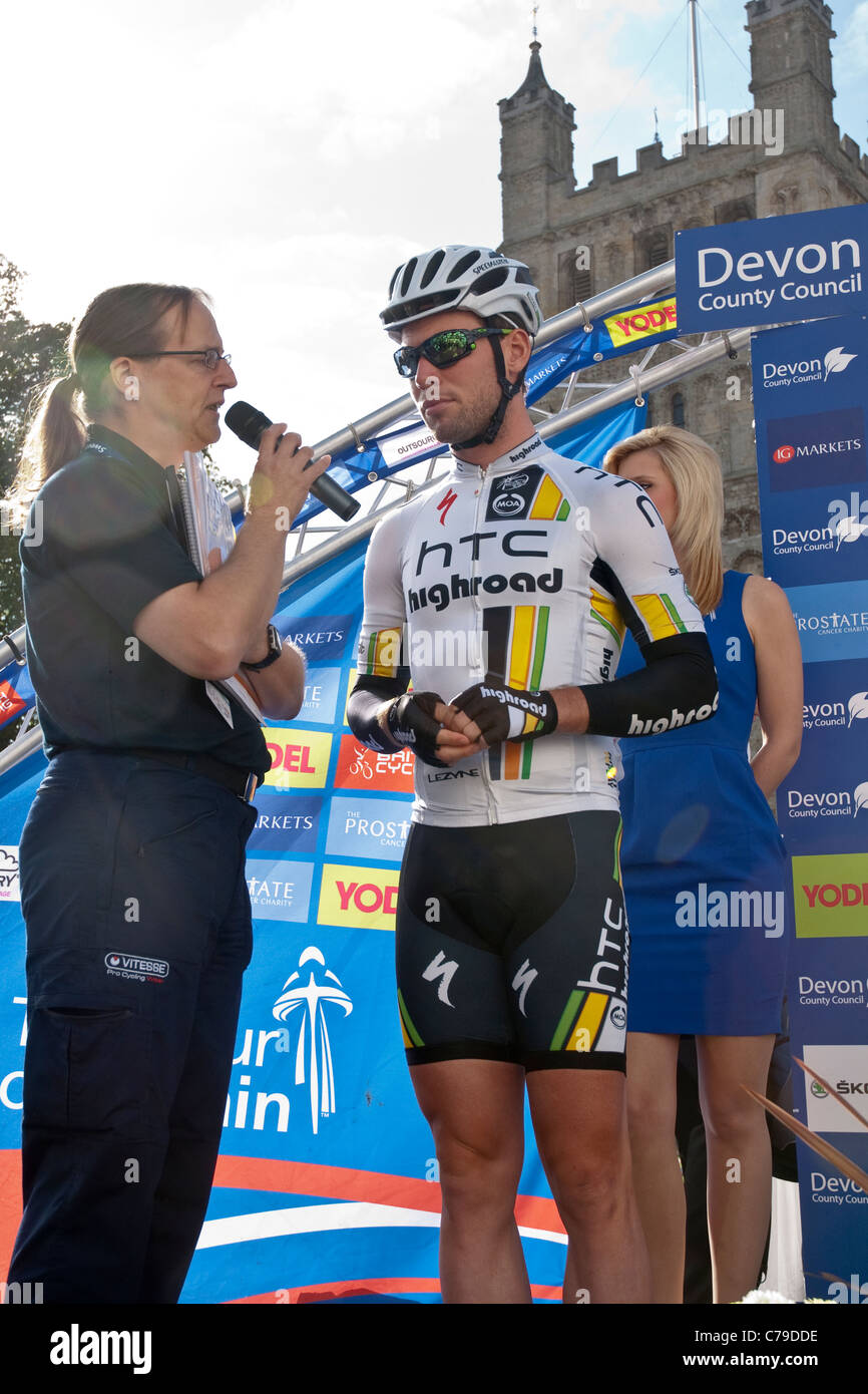 Kristian House from the Rapha Condor Sharp Cycling Team before stage 5 ...