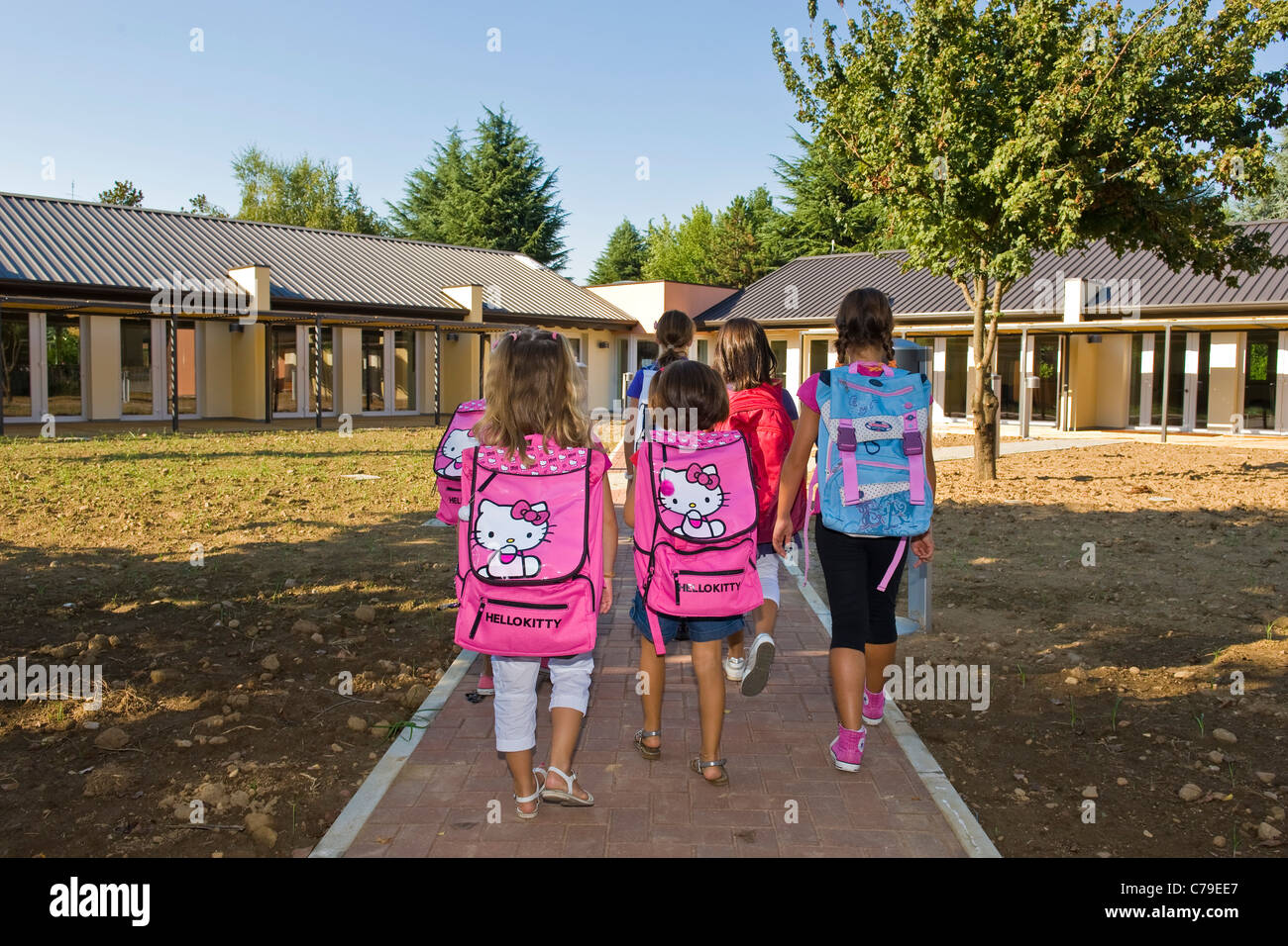 First day of school, Ossona, Lombardy, Italy Stock Photo - Alamy