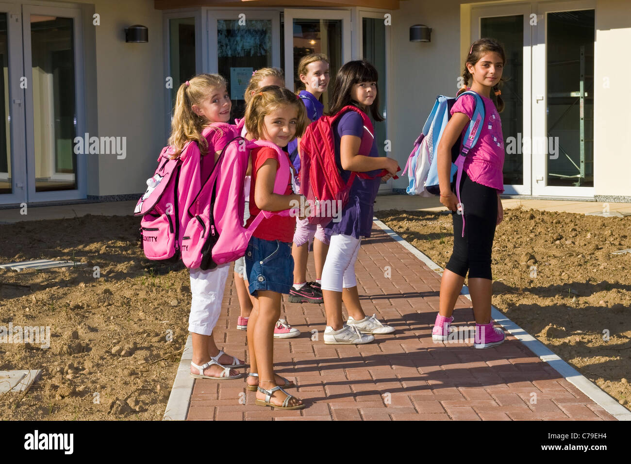 First day of school, Ossona, Lombardy, Italy Stock Photo - Alamy