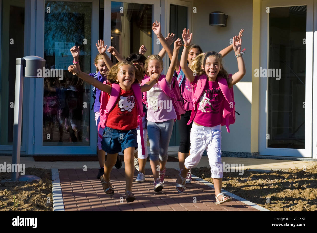 First day of school, Ossona, Lombardy, Italy Stock Photo - Alamy