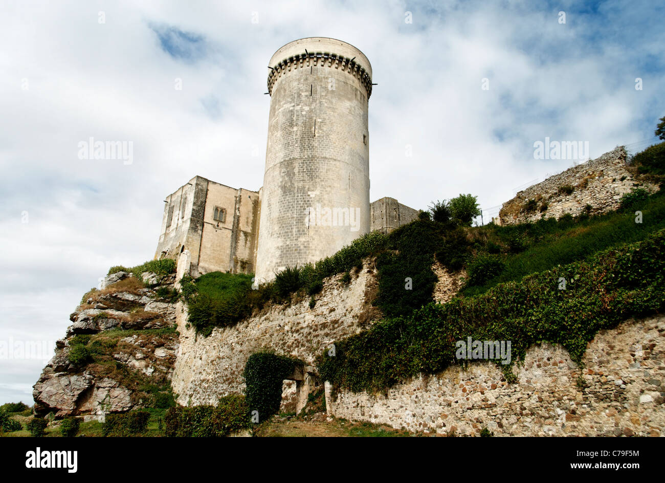 Falaise castle (Castle of Guillaume-le-Conquérant), tower, Calvados ...