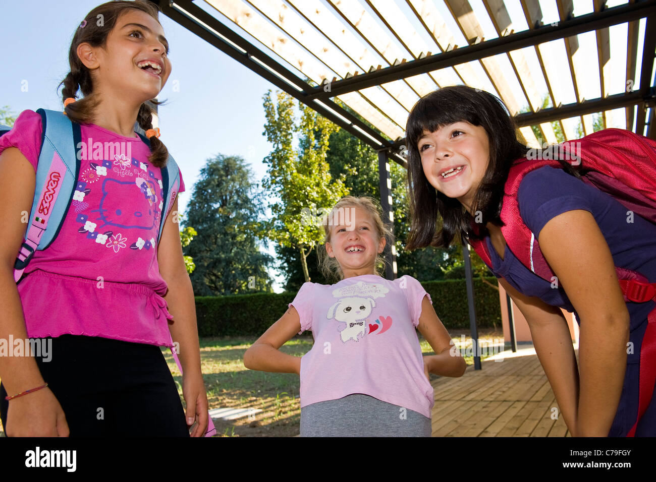 First day of school, Ossona, Lombardy, Italy Stock Photo - Alamy