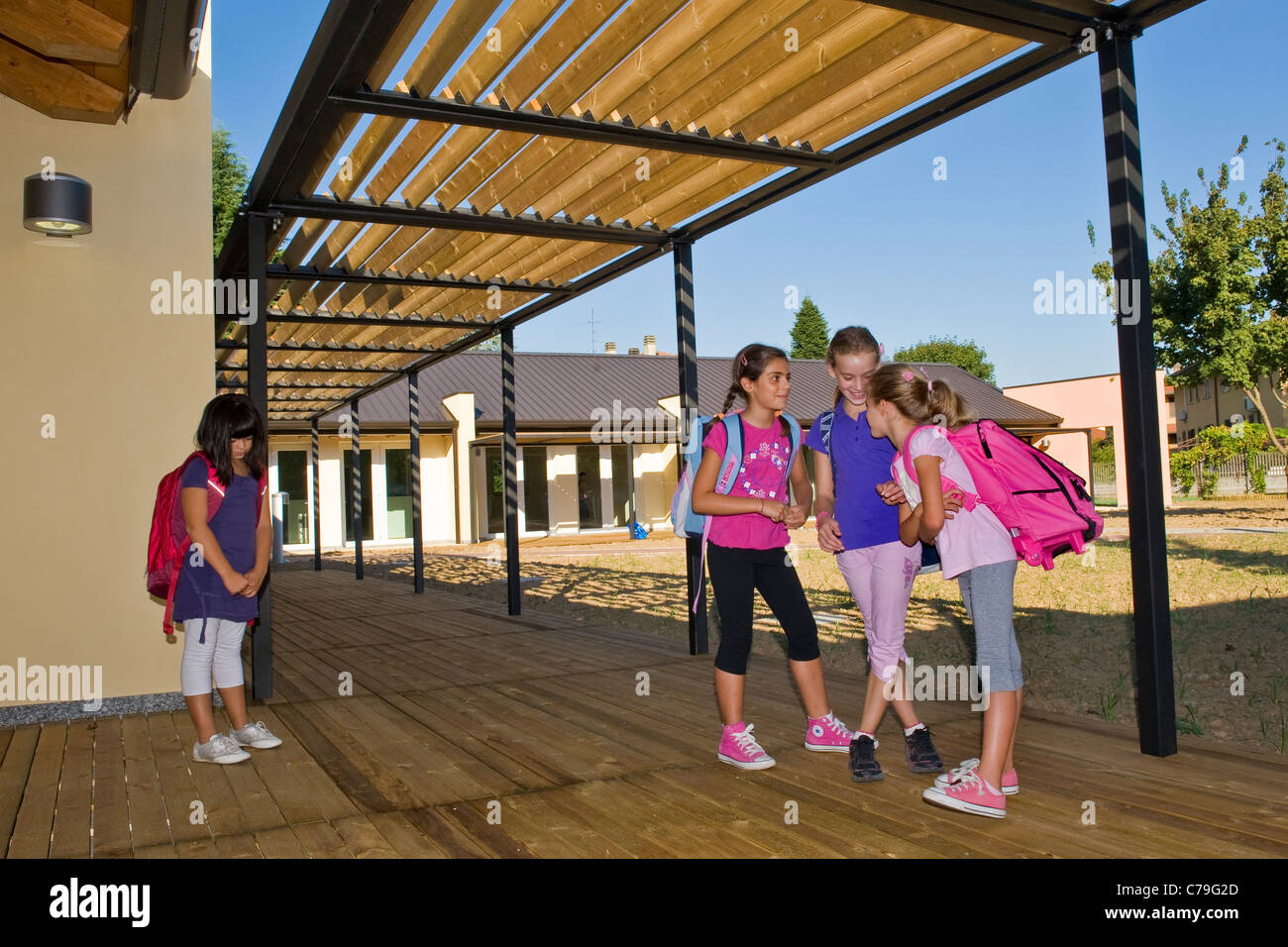 First day of school, Ossona, Lombardy, Italy Stock Photo - Alamy
