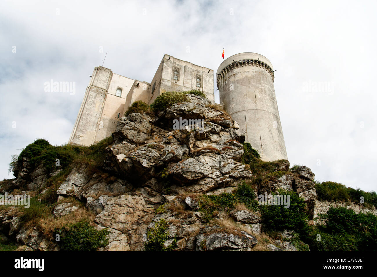Falaise castle (Castle of Guillaume-le-Conquérant), tower, Calvados ...