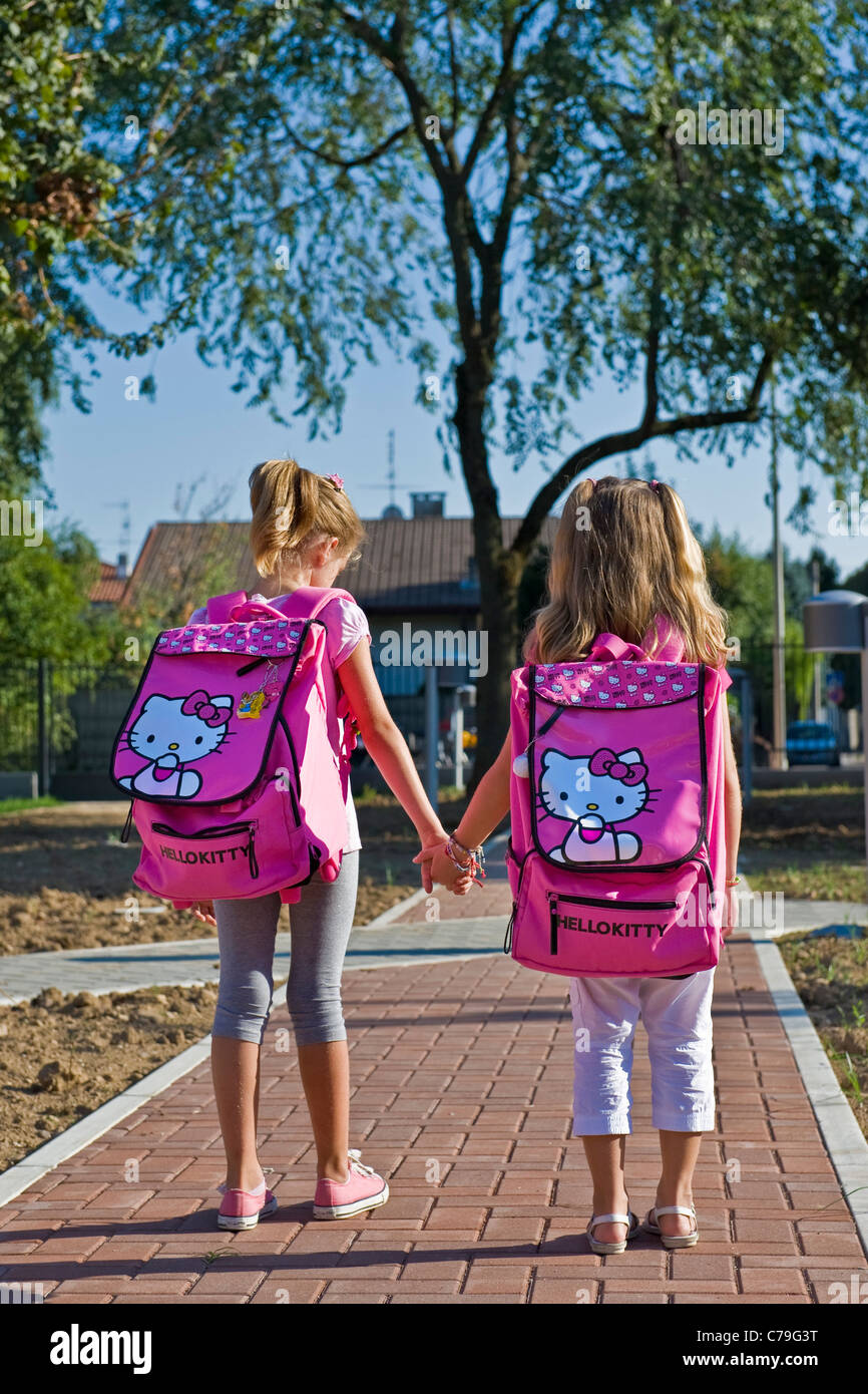First day of school, Ossona, Lombardy, Italy Stock Photo - Alamy
