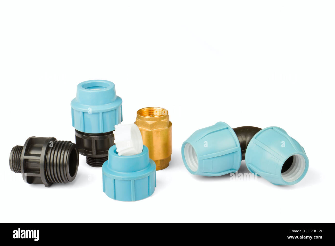 Plastic pipe fittings hi-res stock photography and images - Alamy
