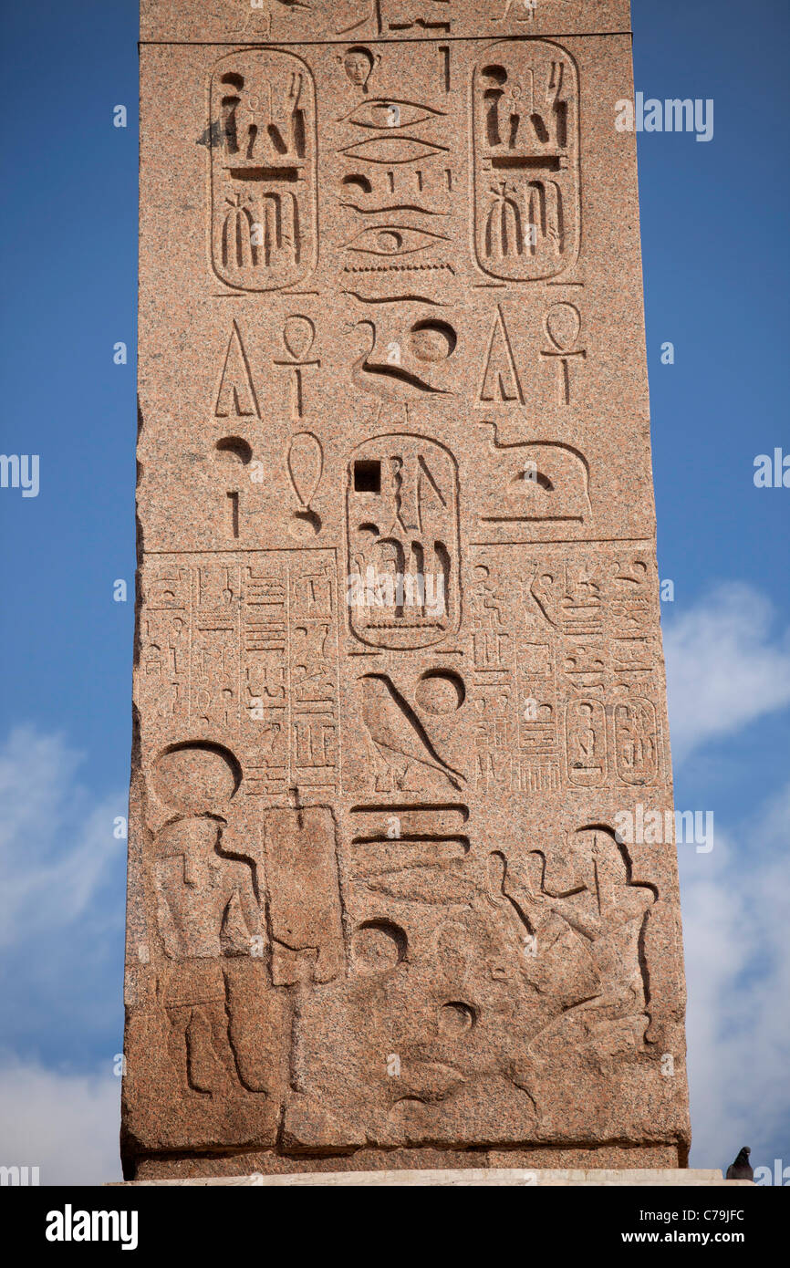 Obelisk in Piazza del Popolo, Rome, Italy, Europe Stock Photo - Alamy