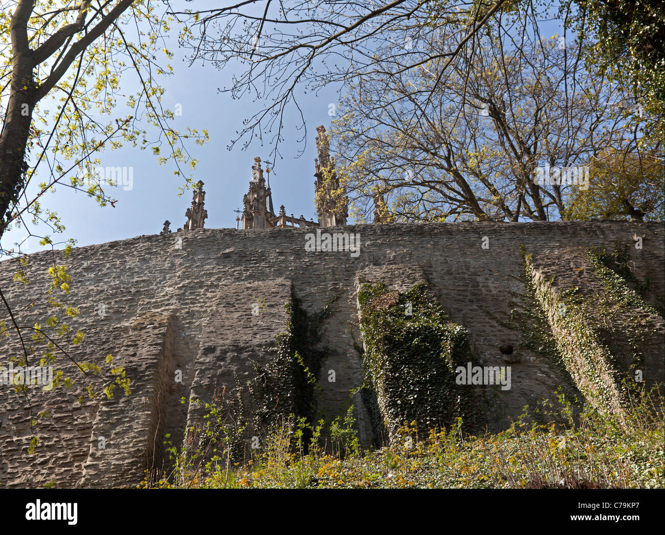 Gothic stone wall in Kutna Hora, Czech Republic Stock Photo - Alamy