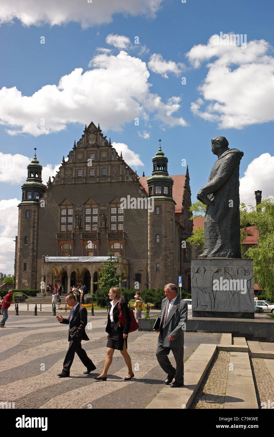 The entrance to the hall of the Adam Mickiewicz University and the Adam ...