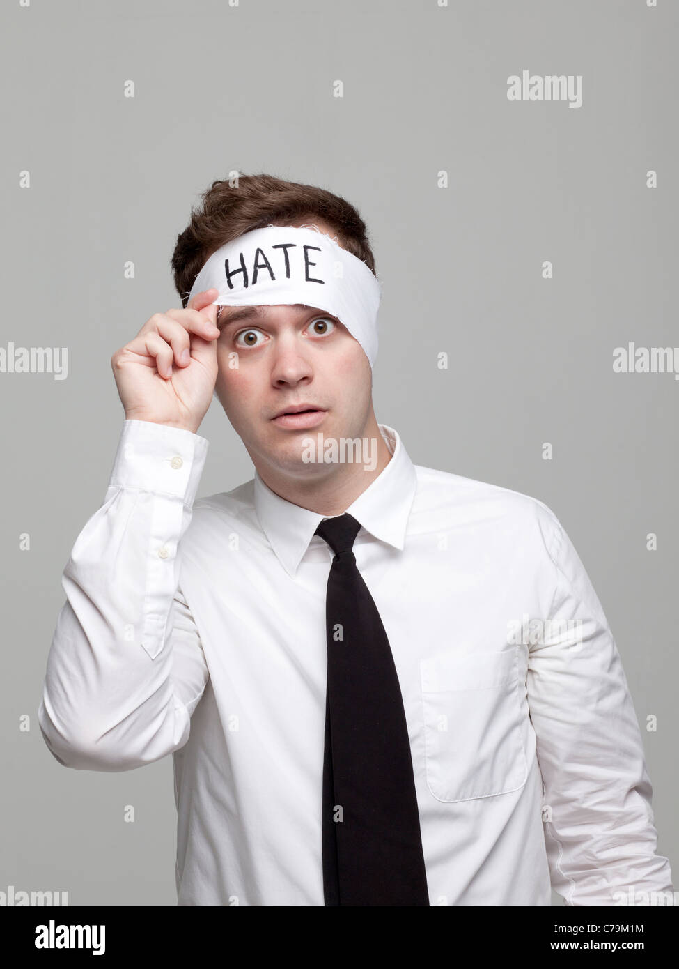 Man with blindfold hi-res stock photography and images - Alamy
