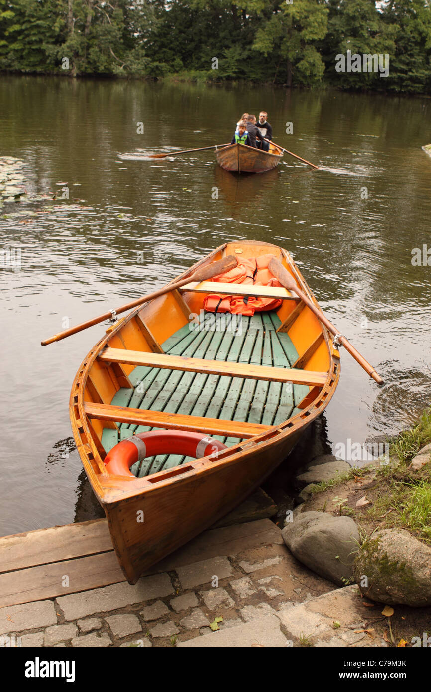 Rowing boat in public park Stock Photo - Alamy