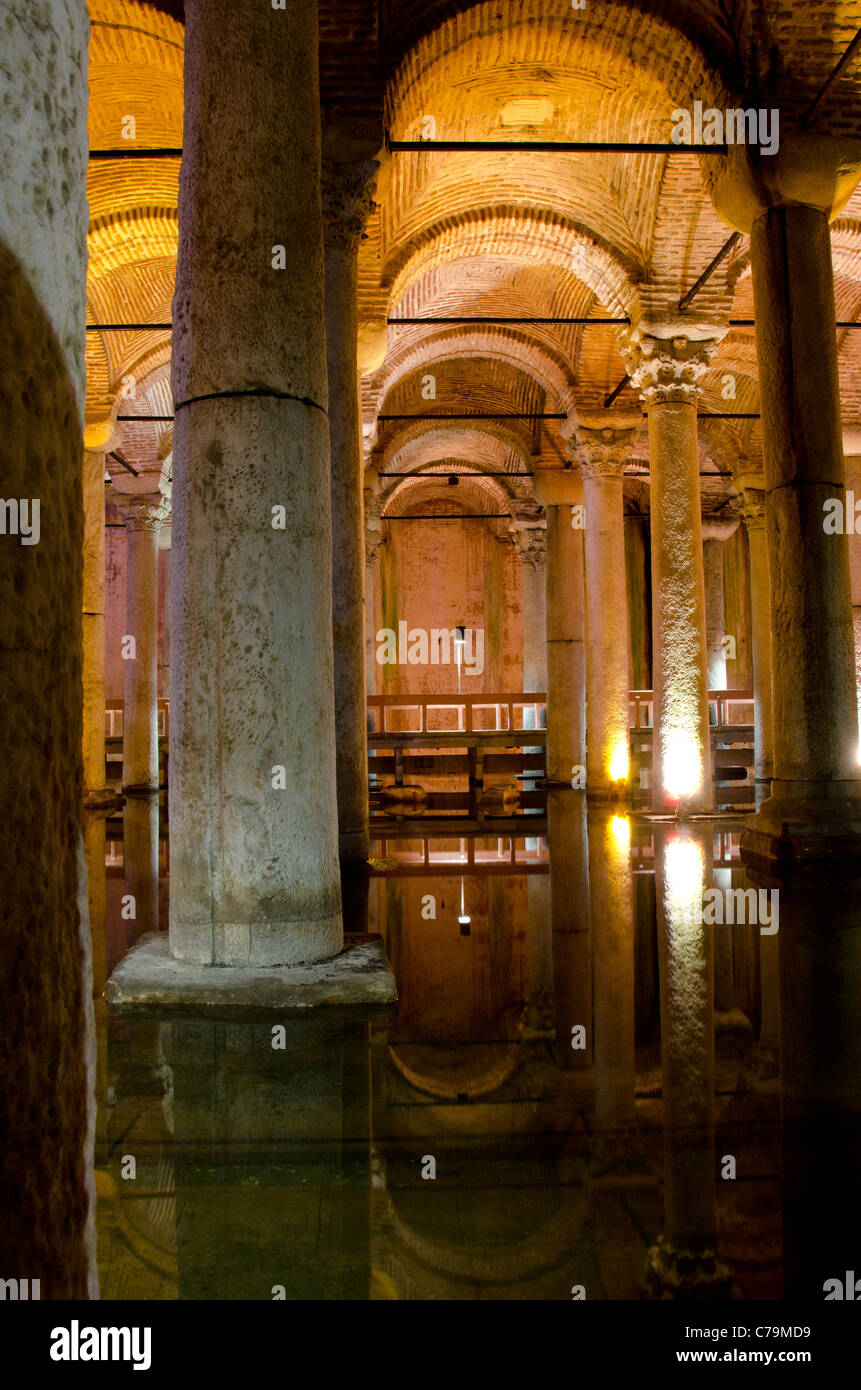 Turkey, Istanbul. Basilica Cistern (aka Yerebatan Sarnici / Sarayi or ...