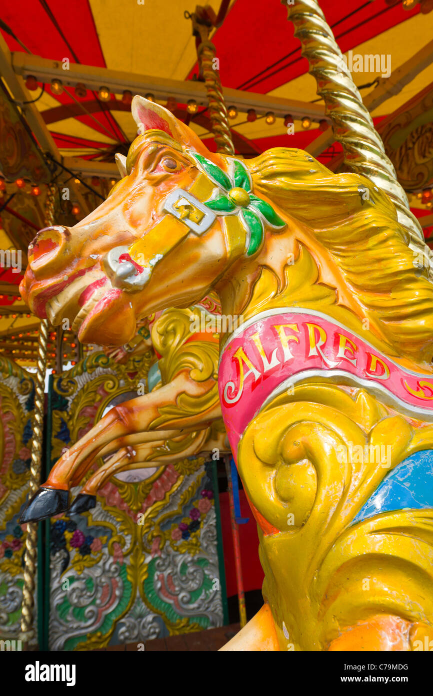Fairground ride horse hi-res stock photography and images - Alamy