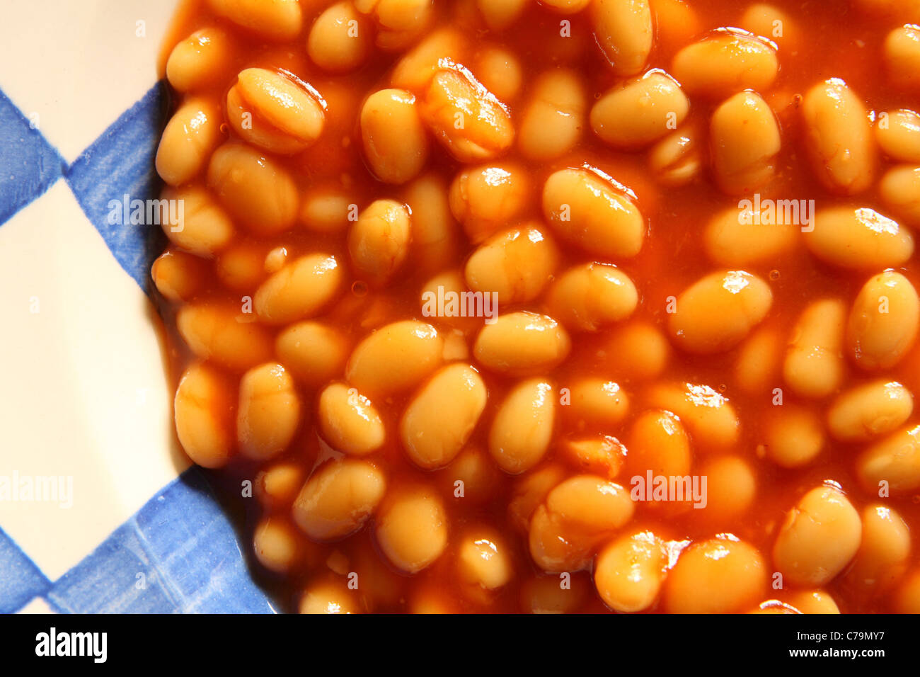 Baked Beans on a plate Stock Photo - Alamy
