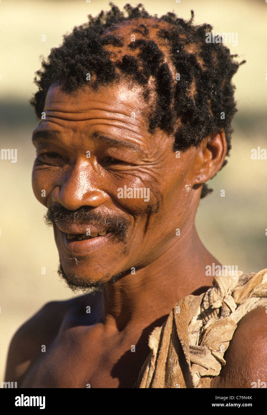 San Bushman Botswana Stock Photo - Alamy