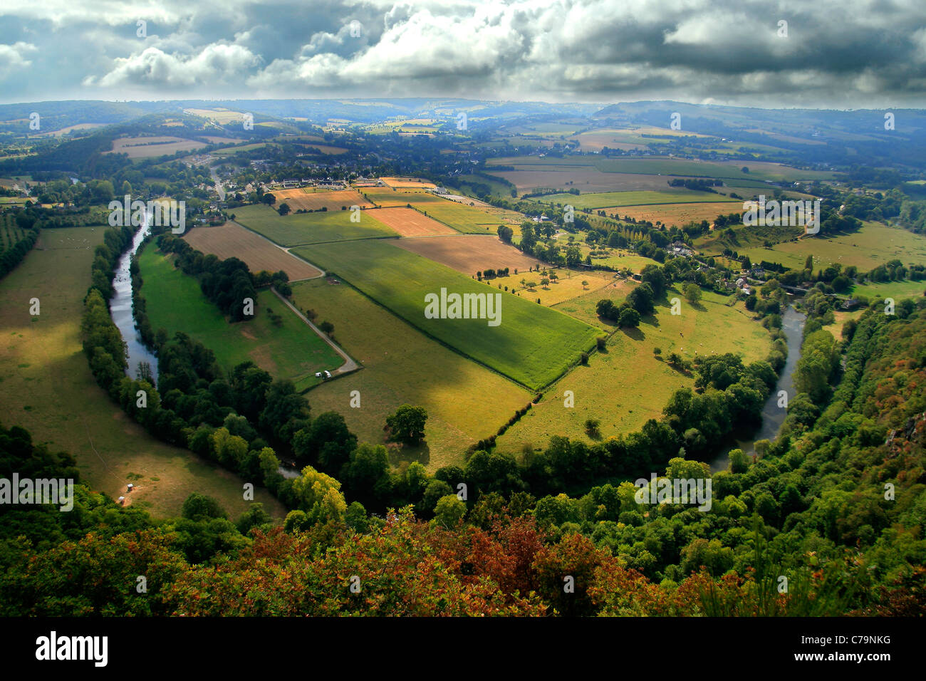 Suisse Normande (Swiss Normandy) : river Orne, 'Boucle de l'Orne' (Orne ...