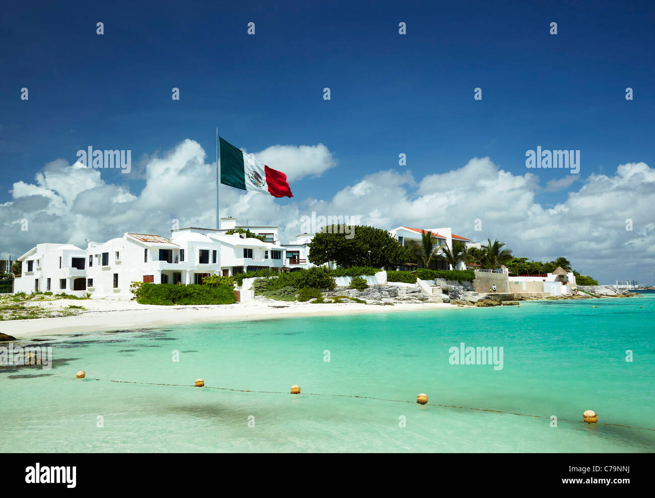Sun blue flag beach hi-res stock photography and images - Alamy
