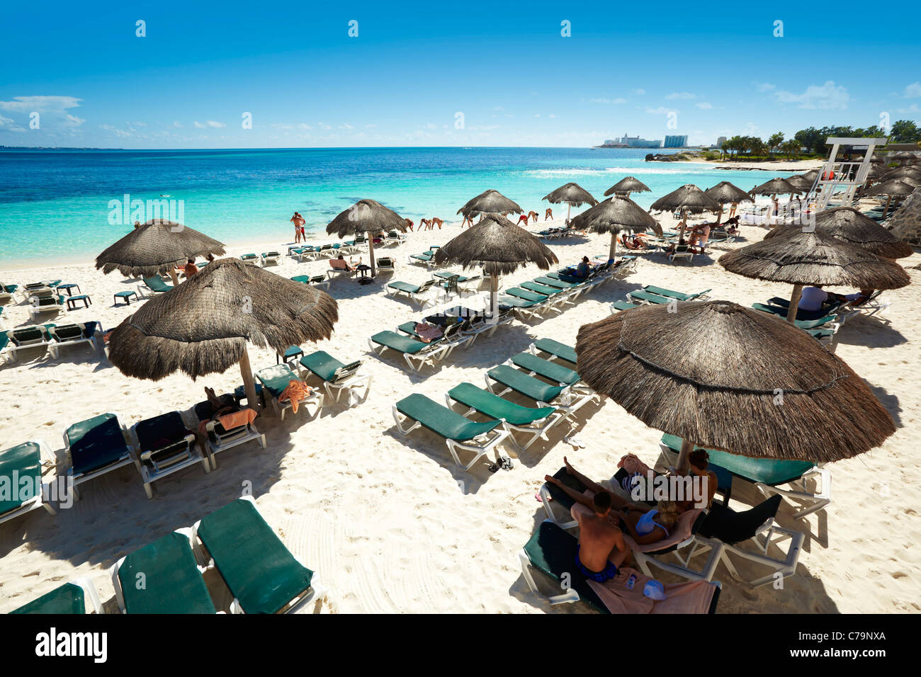 Cancun beach Mexico Stock Photo - Alamy