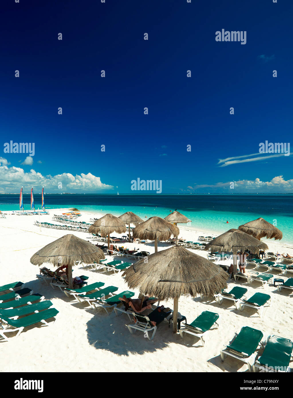 Cancun beach Mexico Stock Photo - Alamy