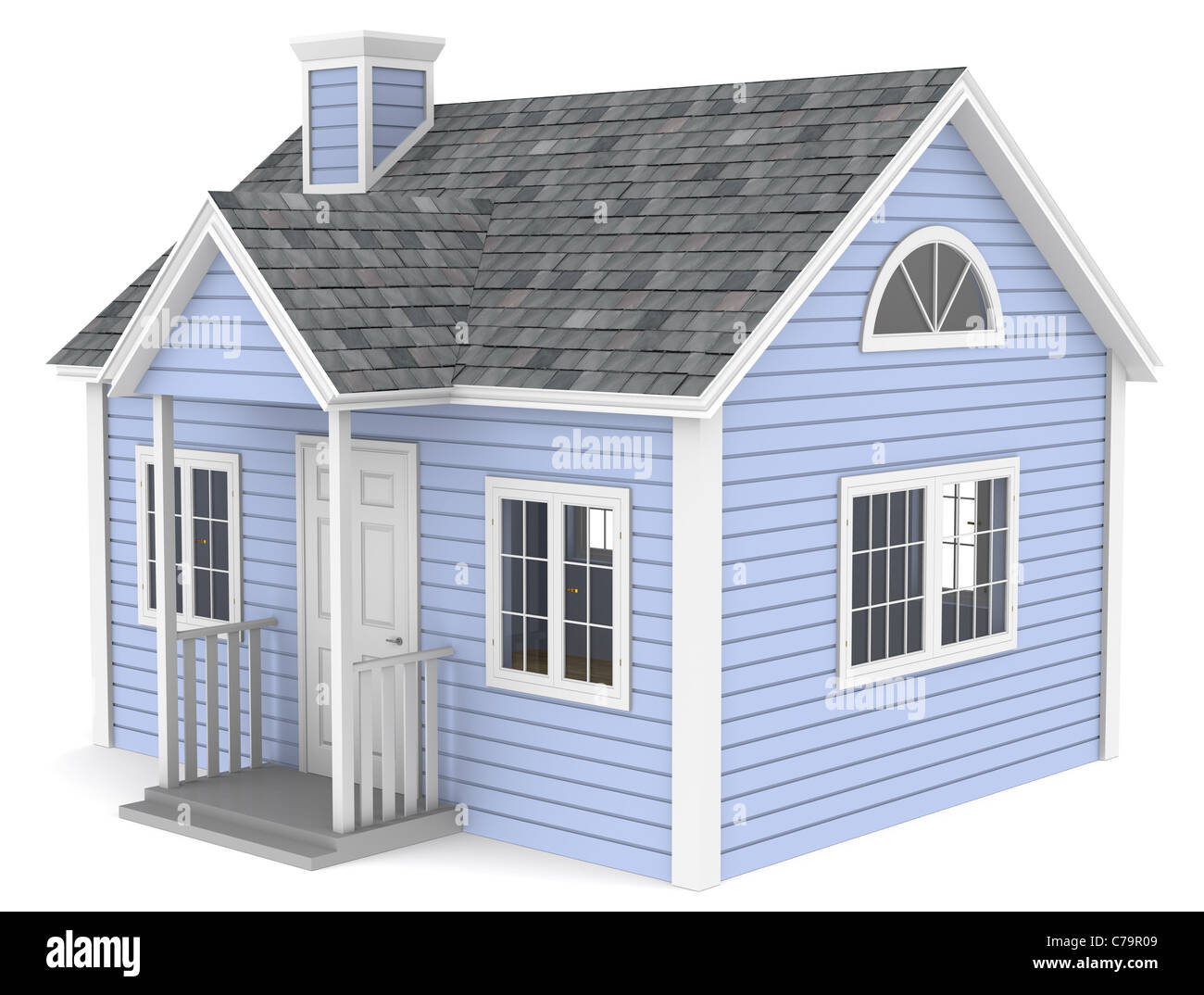 New england style home Cut Out Stock Images & Pictures - Alamy