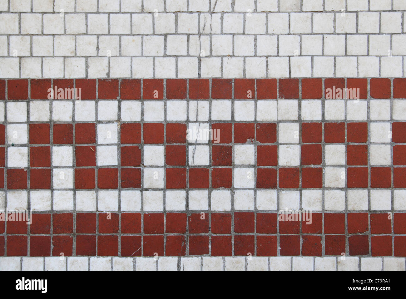 White square tiles hi-res stock photography and images - Alamy